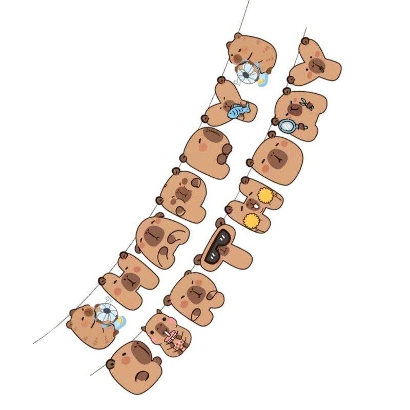 Practical Capybara Party Banners Ornament for Unique and Fun Birthday ...