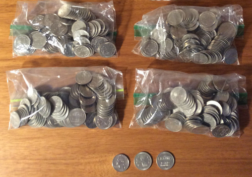 Lot of 450 USED Quarter Slot Machine TOKENS 25 Cents | eBay