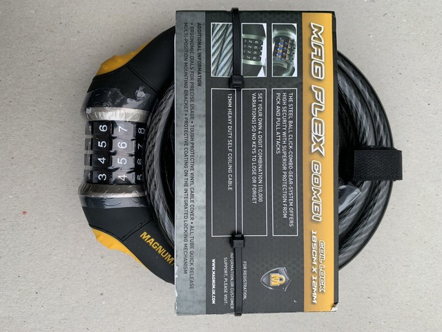 Magnum Plus Mag Flex Combination Lock 185cm X 12mm for sale online | eBay