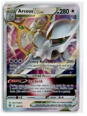 Pokemon Brilliant Stars Arceus V Star 123/172 | eBay