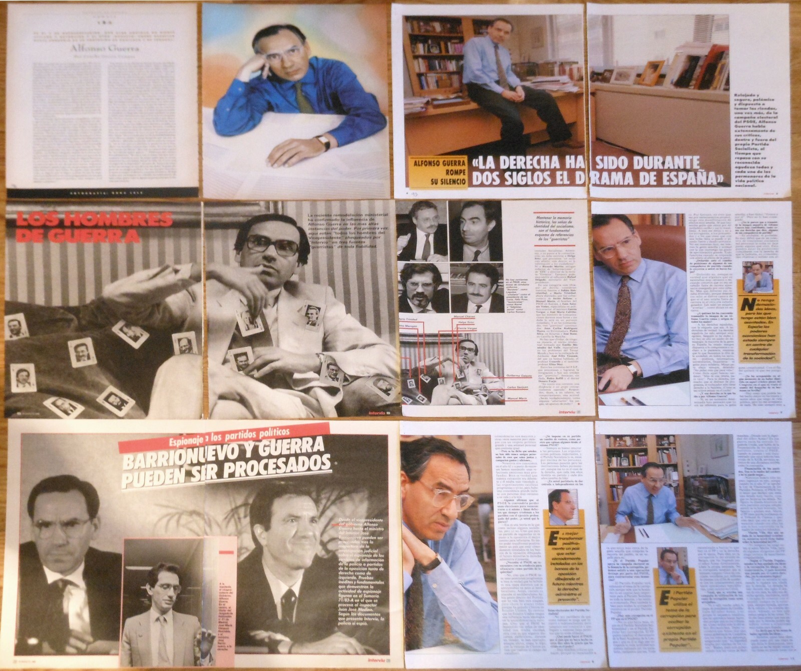 Alfonso War Lot Of Press 1980s/90s Psoe Magazine Photos Politics | eBay ...