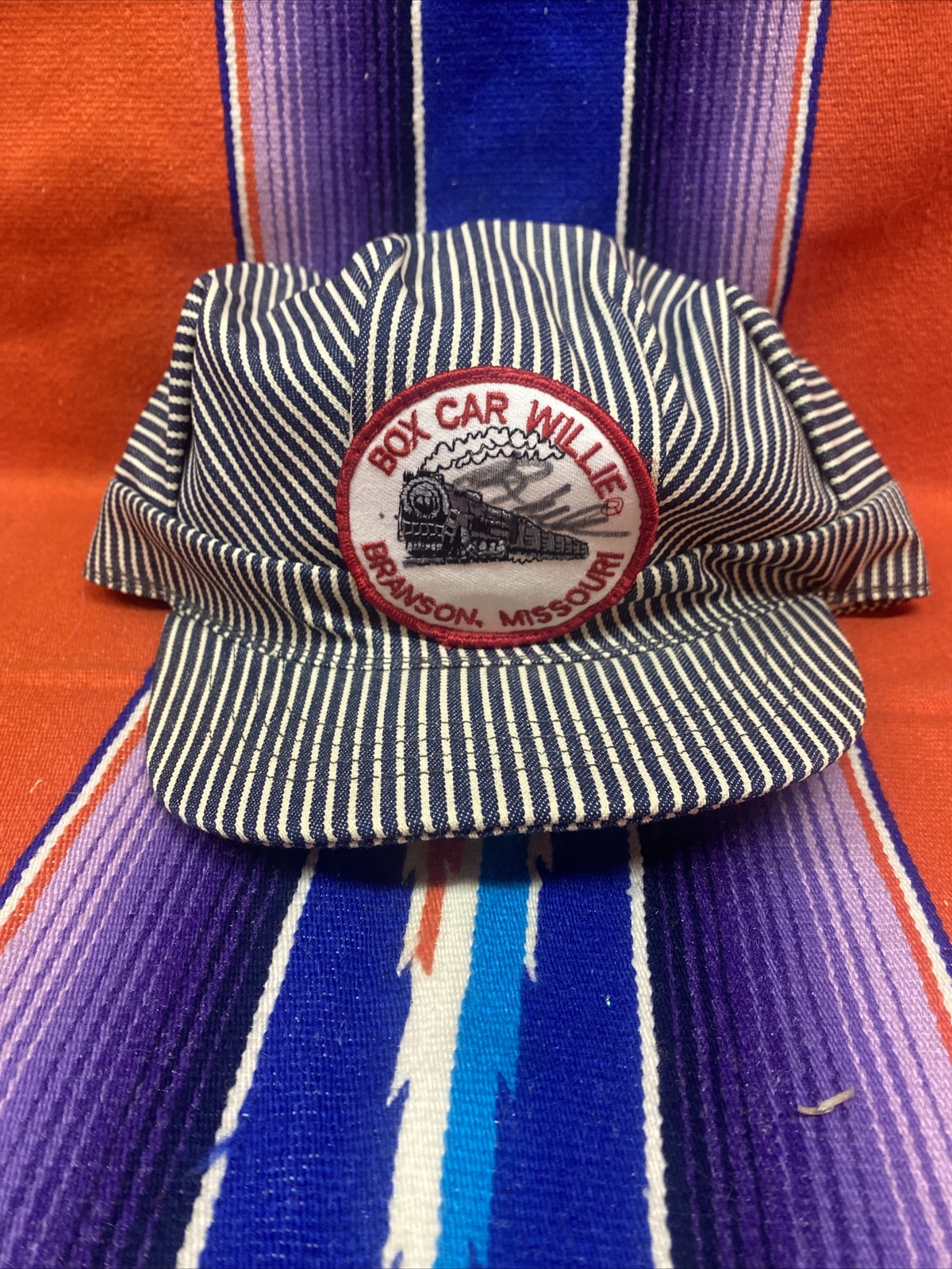 Vintage 80s Conductor Hat Snap Back Box Car Willie Br… - Gem