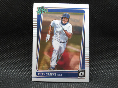 2021 Panini Donruss Optic Riley Greene Rated Prospect #RP5 Baseball ...