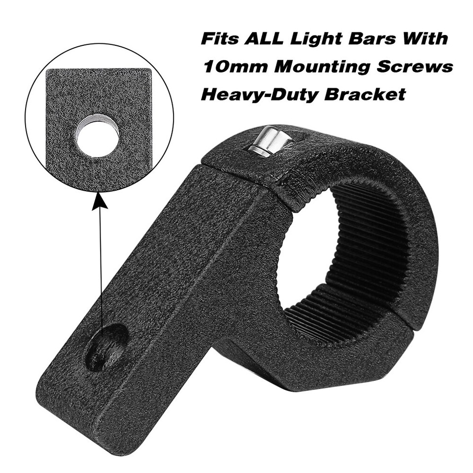 2x 0.75" 1" 1.25" Roll Bar Mounting Brackets Clamp Cage Tube ATV UTV ...