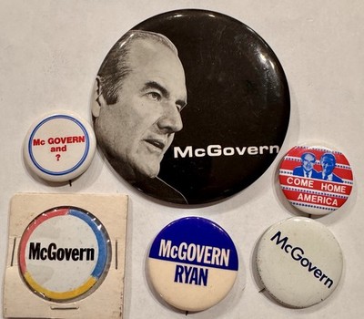 1972 GEORGE McGOVERN PRESIDENTIAL CAMPAIGN BUTTON COLLECTION - GG | eBay