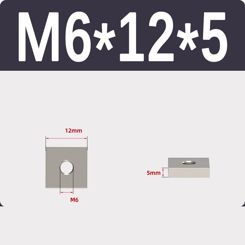 M3 M4 M5 M6 M8 M10 M12 Square Nuts A2 Stainless Steel T Nut Thin Type ...