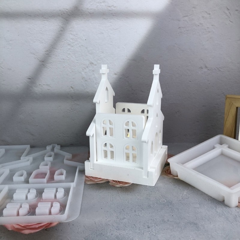 Church Shape Table Decorative Moulds Suitable for Resin and Casting ...