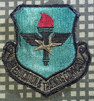 USAF OD Subdued Air Education & Training Command Patch Hook Used A231 | eBay