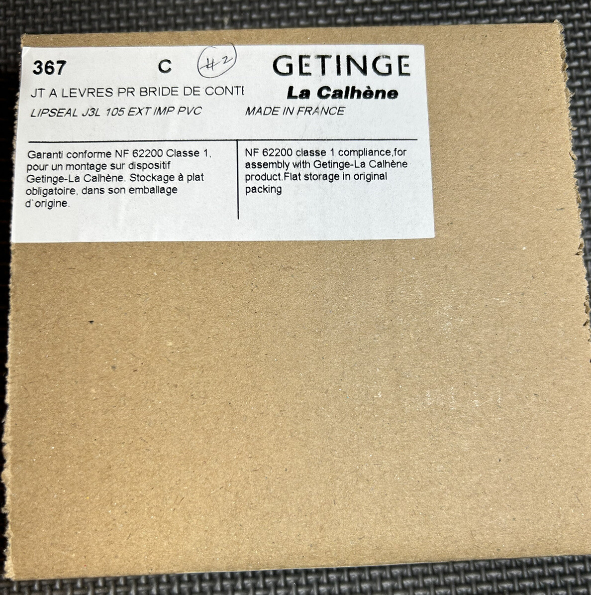 La Calhene Lipseal J3L 105 EXT IMP PVC Gasket Beta OEM 367 Getinge | eBay