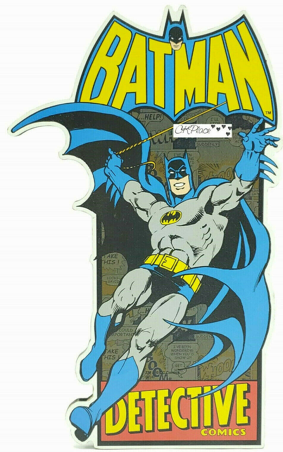 Batman Detective Comics Wood Die Cut Wall Hang Art Sign DC Comics ...