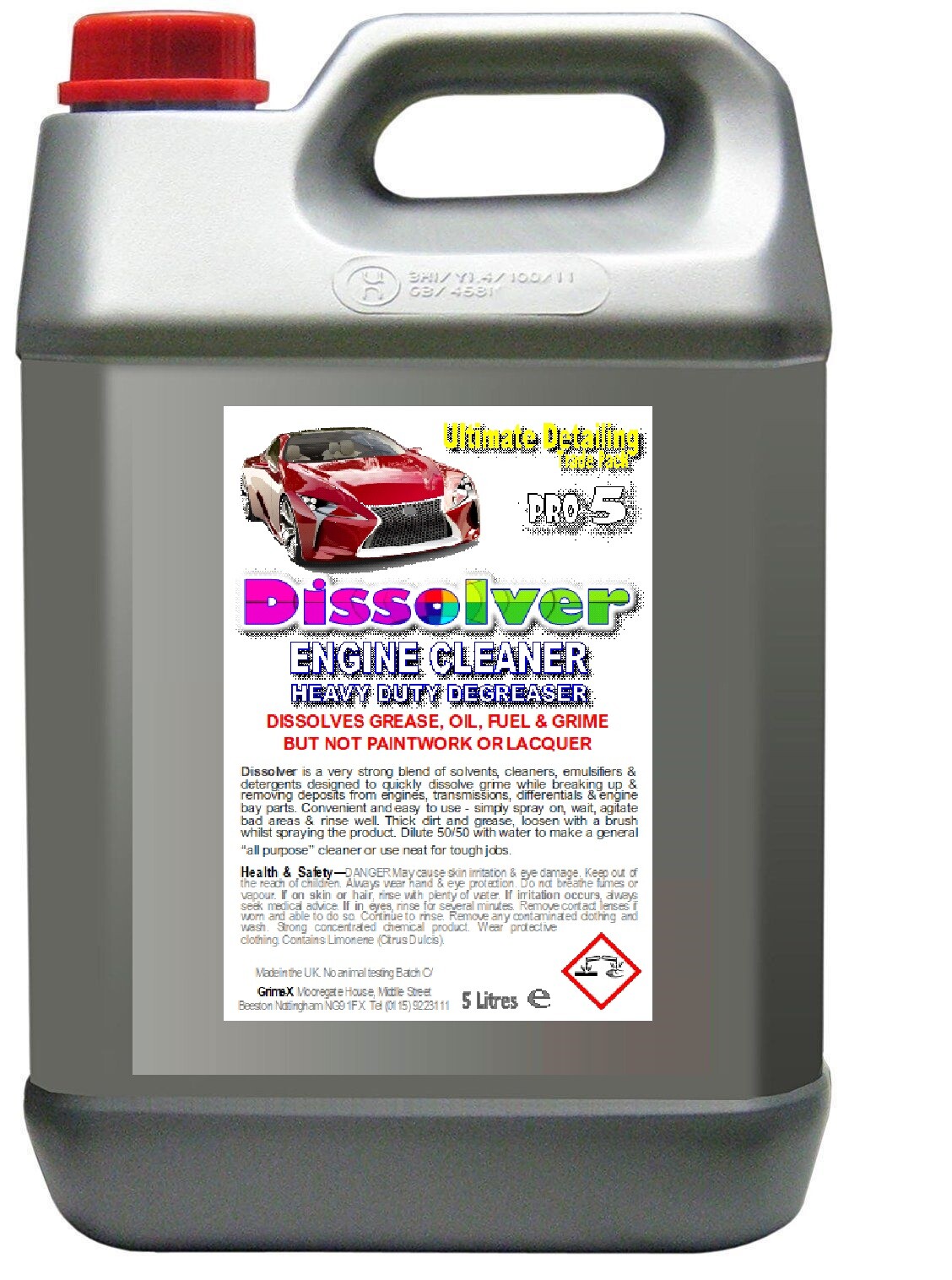 5 Litre DISSOLVER Engine Bay Grease Oil Grime Cleaner + Pressure Pump ...