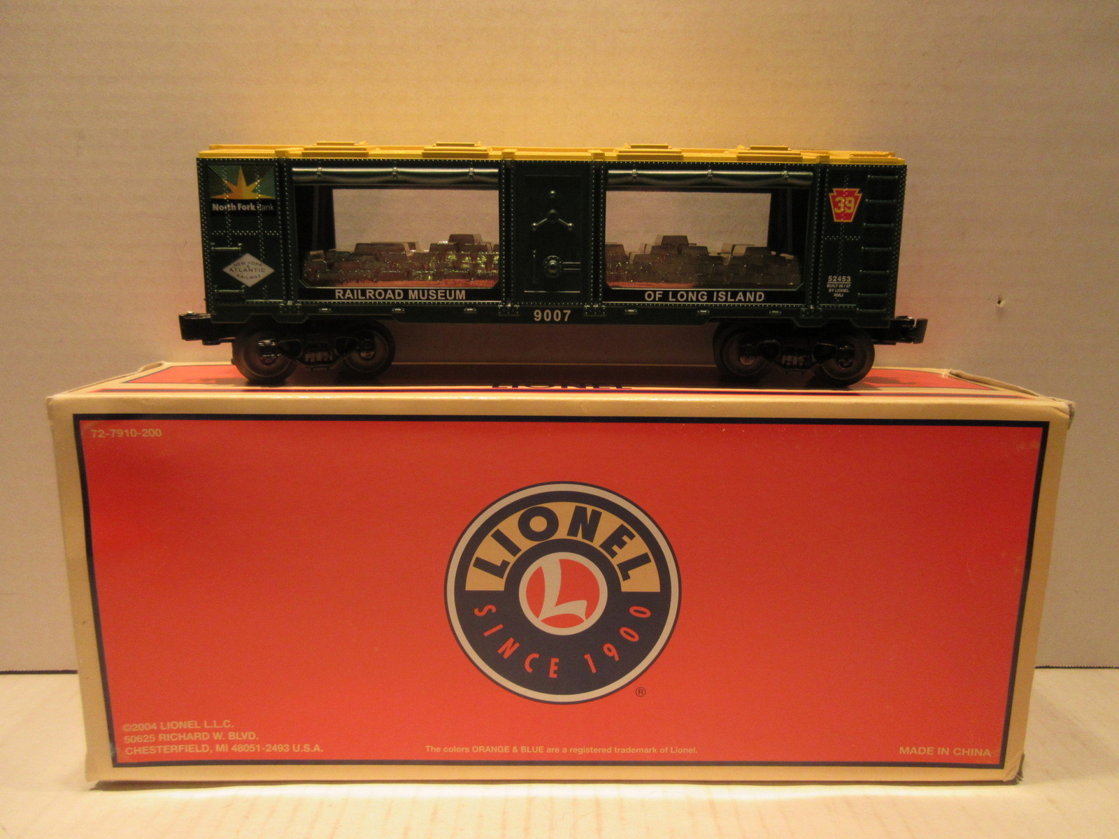 Lionel 6-52453 Railroad Museum Long Island North Fork Bank Mint Car ...