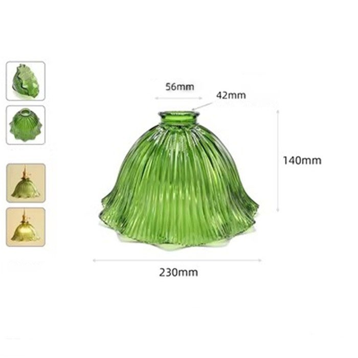 Decor 55mm to 59mm Opening Green Glass Lamp Shade Replacement with ...