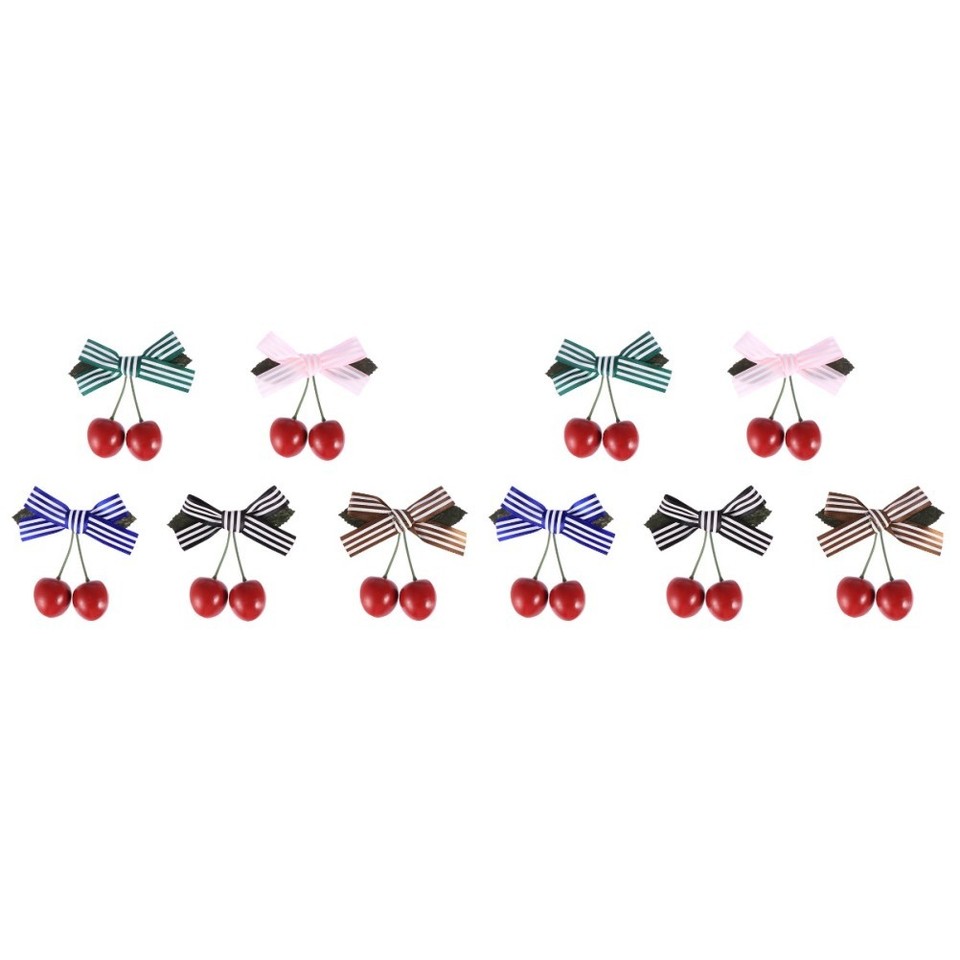 5 pz ragazze capelli archi di ciliegio forma nastro boutique botte bows ...