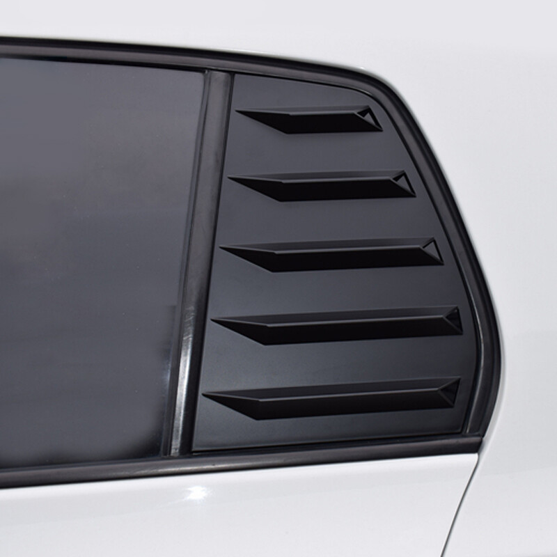 1Pair Rear Door Side Vent Window Scoop Louver Trim Fit For VW Golf MK7 ...