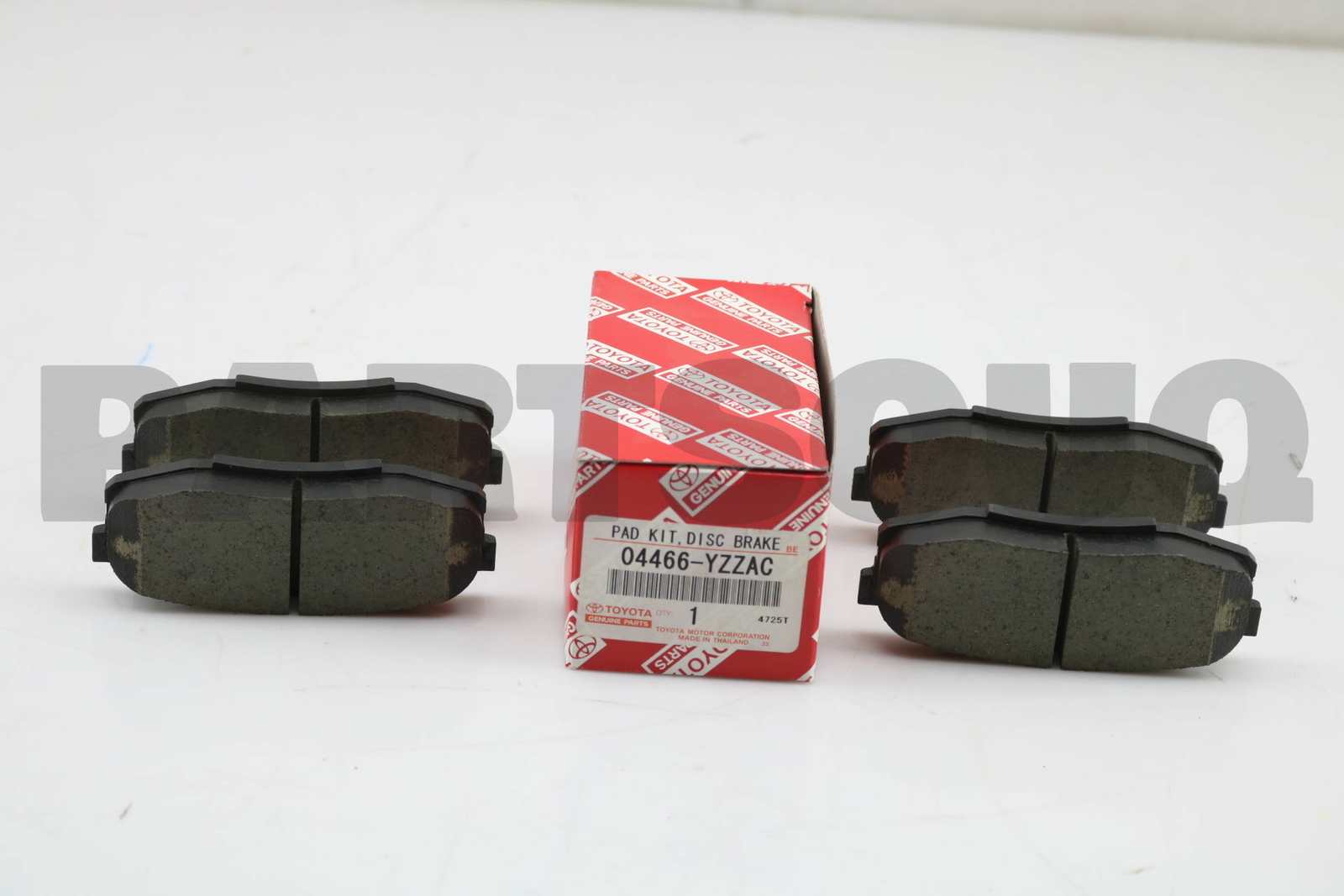 04466YZZAC Genuine Toyota PAD KIT DISC BRAKE 04466-YZZAC | eBay