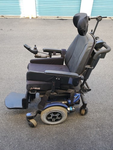 QUANTUM Q600 WHEELCHAIR POWER TILT RECLINE ELEVATING LEGREST | eBay