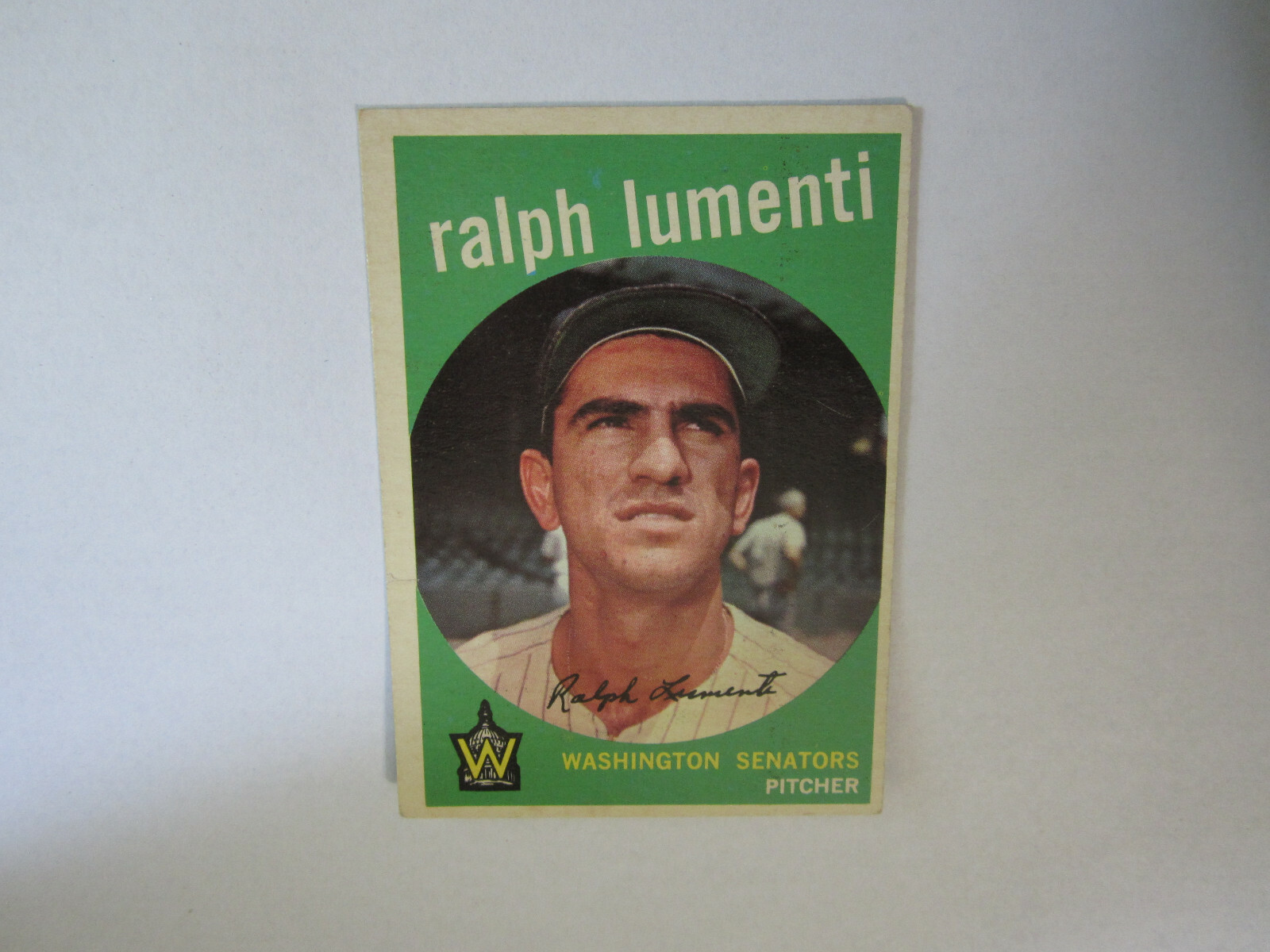 1959 Topps # 316 Ralph Lumenti Card Washington Senators | eBay