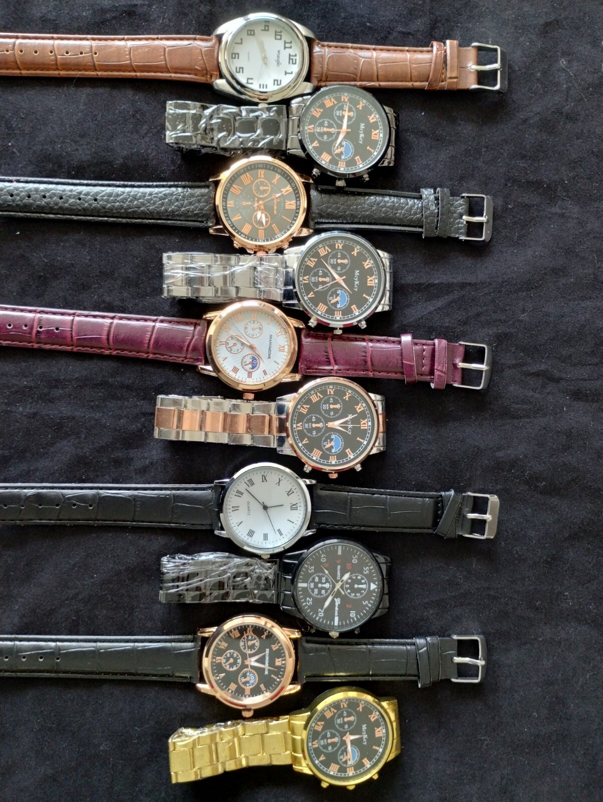 Set of 10 NEW Men's Watches CLOSEOUT OVERSTOCK CLEARANCE DEAL lot Men ...