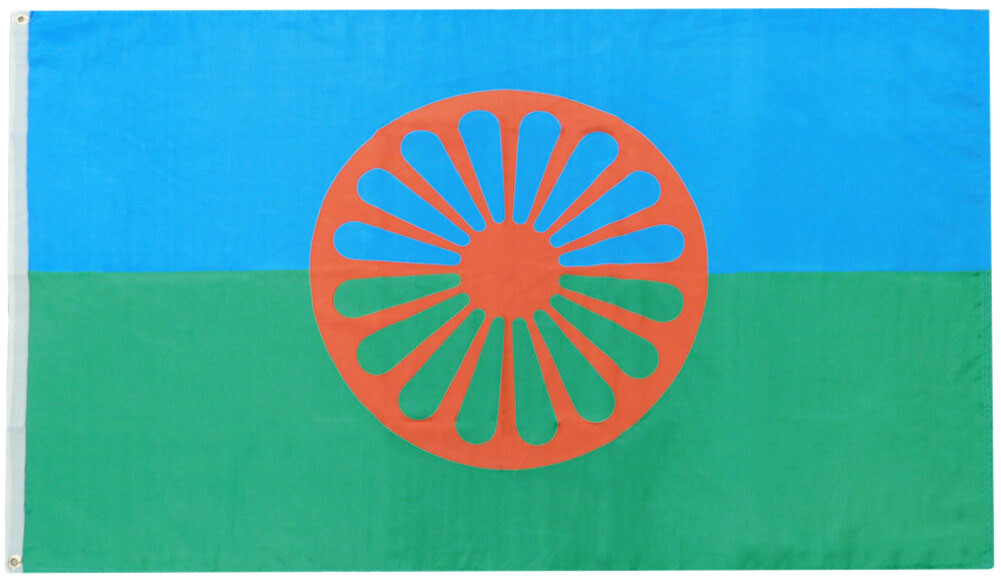 Gypsy Roma Flag Romani People 100D Woven Poly Nylon 3x5 3'x5' Flag ...