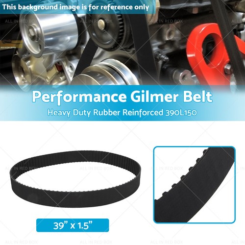 Performance Gilmer Belt 39" x 1.5" 390L150 Heavy Duty Rubber Reinforced ...