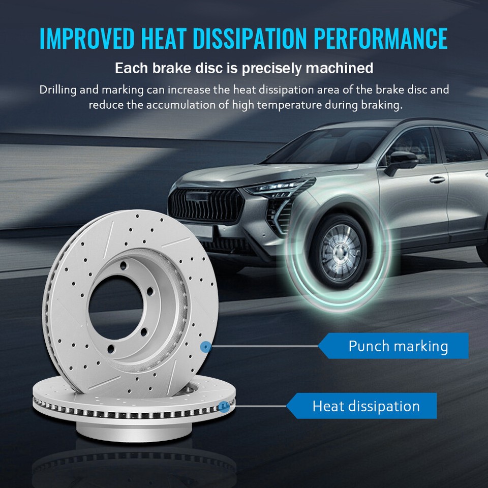 Front & Rear Brake Rotors + Ceramic Pads For Lexus CT200h Toyota Prius ...