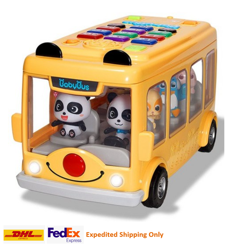 BabyBus Panda DX Learning Bus LED Sound Melody Kids Toy ( Korean ...