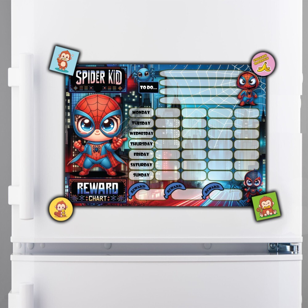Reward Chart Sticker Chart Superhero Theme School Posters | School