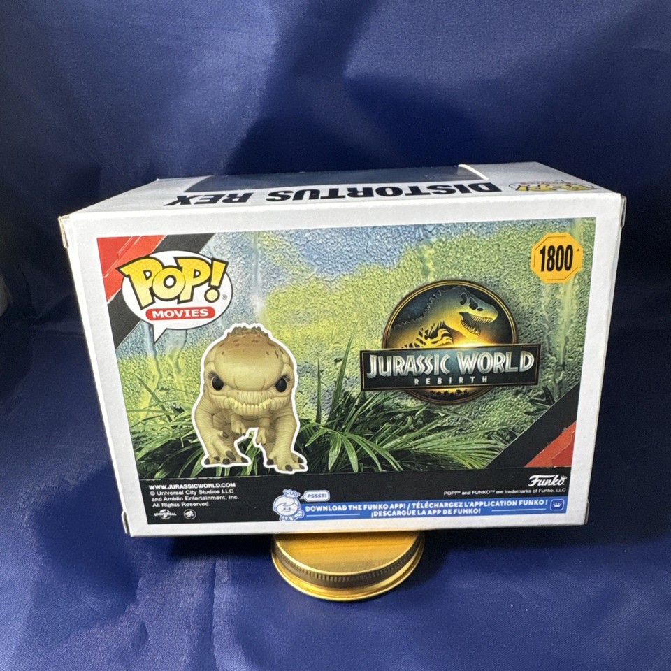 Funko POP! Movies Jurassic World Rebirth Distortus Rex Figure #1800 W ...