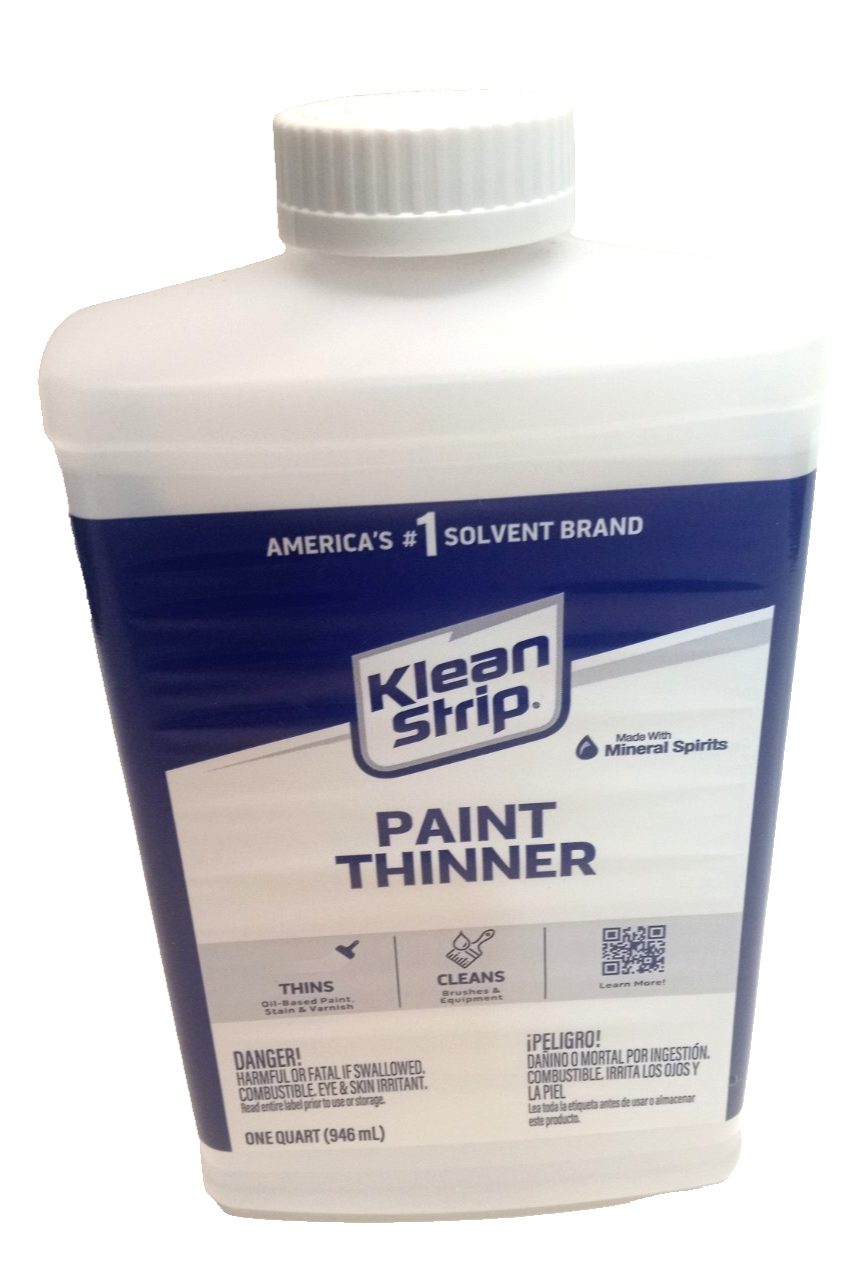 Klean-Strip Less Flammable Paint Thinner 1 Quart - Made with Mineral ...