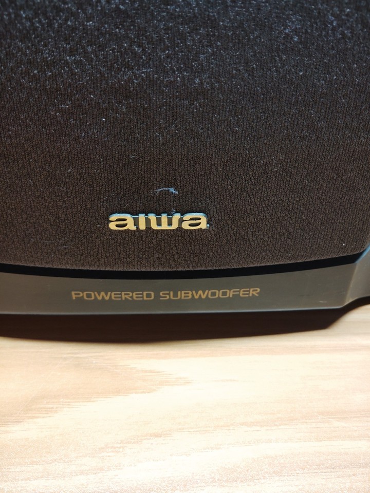 AIWA TS-W5U Powered Subwoofer Black -Quality Subwoofer Power On Tested ...