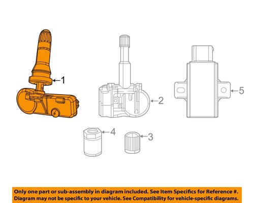CHRYSLER OEM 16-22 Compass-Tpms Sensor 68313387AC | eBay