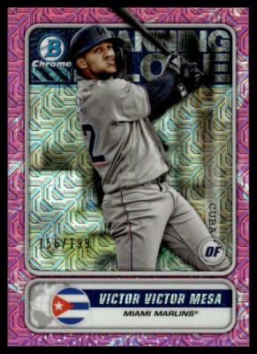 2020 Bowman Spanning the Globe Pink Mega Box Victor Victor Mesa 156/199 ...