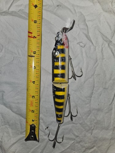 vintage large jointed musky fishing lure | eBay