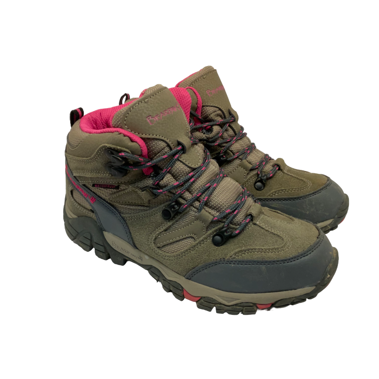 BEARPAW Women's Corsica Mid-Cut WP Hiking Boots 4390 Taupe/Pink Size 8M ...