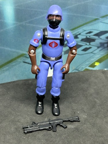 Gi Joe Blackmajor Factory Custom Cobra Trooper Dark Skin Division V2 | eBay