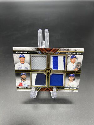 2022 Topps Museum Collection-Bichette/Berrios/Ryu/Hernandez-Quad /25 ...