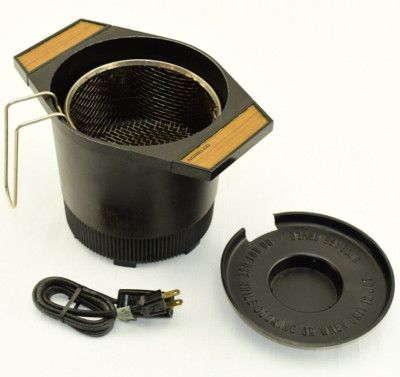 Vintage NORELCO Mini Deep Fryer - Model HB2020, Black - Philips Fry ...