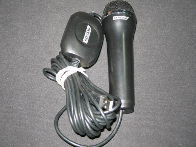 Konami USB Logitech Model A-0060A Microphone Black for PS2, PS3, XBOX ...