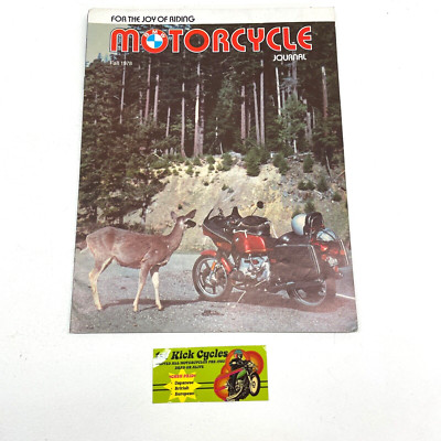 VINTAGE BMW MOTORCYCLE JOURNAL FALL 1978 ADVERTISING BROCHURE | eBay