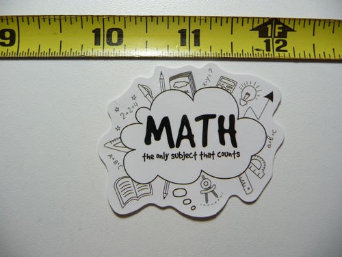 MATH SUBJECT THAT COUNTS ITEMS STICKER DECAL SCHOOL TEACHER PROFESSOR ...