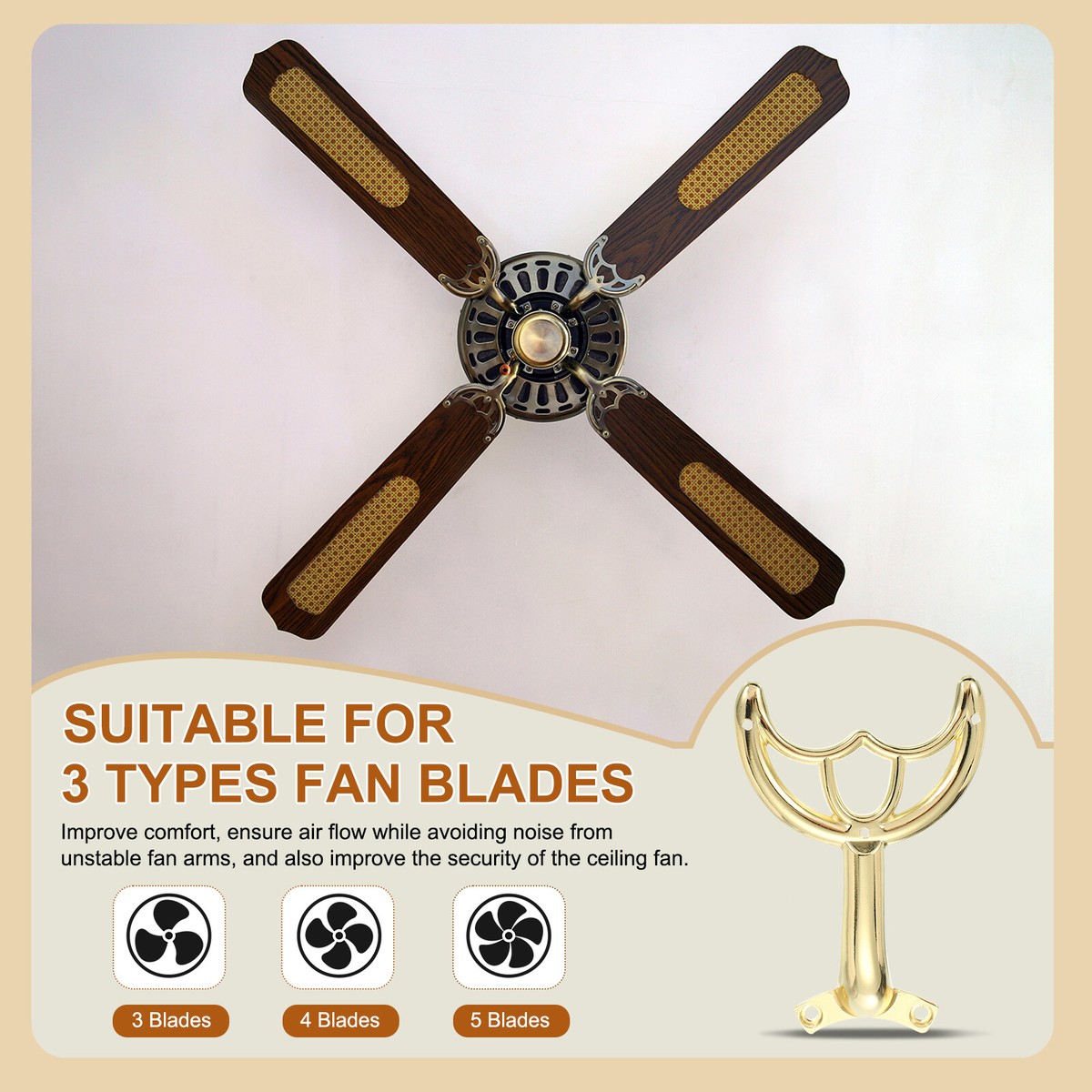 Ceiling Fan Blades Parts VTG Ceiling Fan Replace Parts Blade Arms Moon