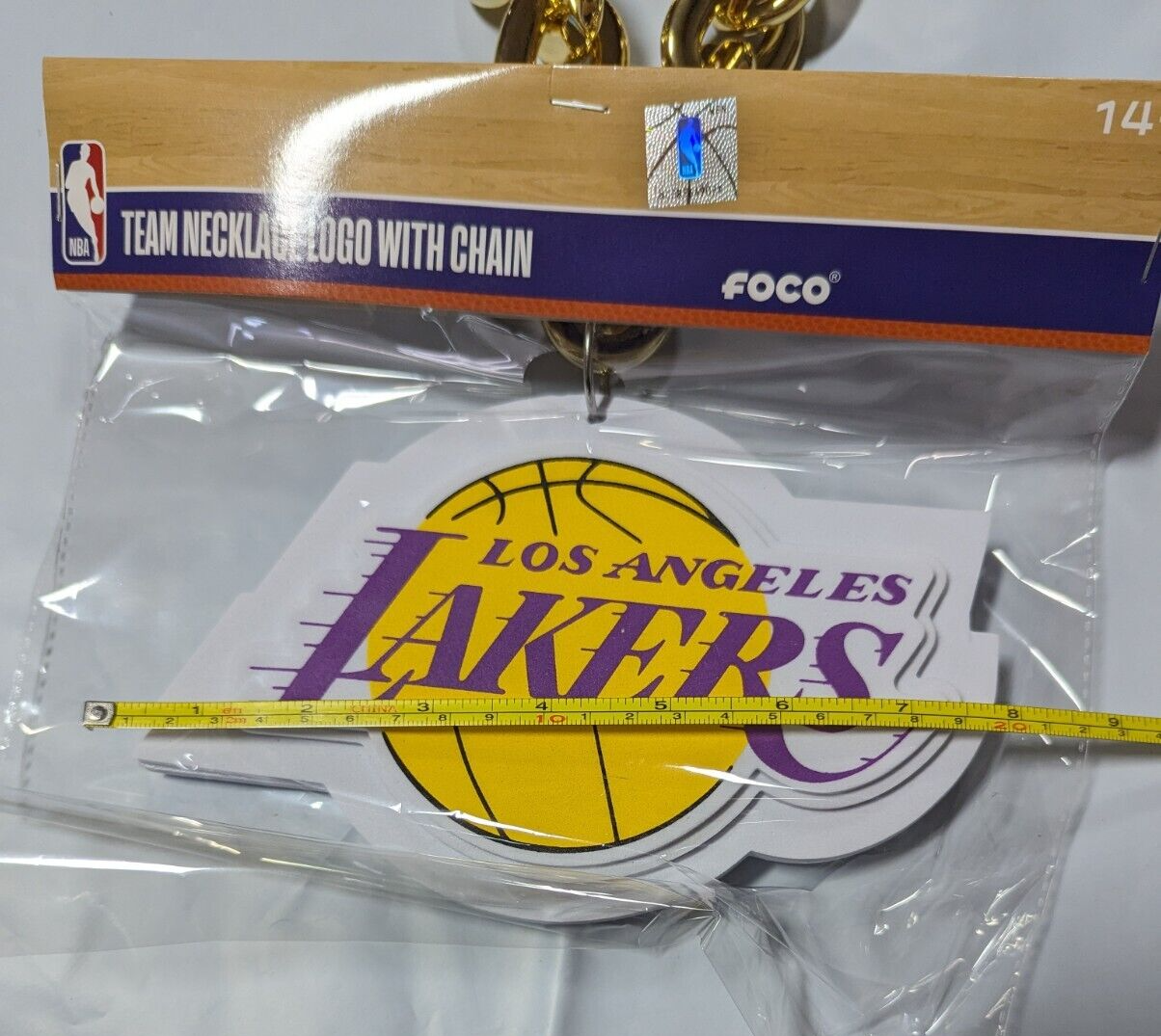 Los Angeles Lakers Foam Fan Chain - GOLD - Team Necklace Big Logo NEW ...