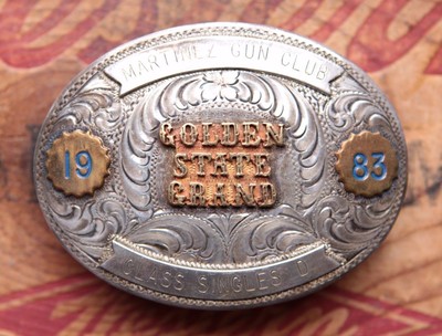 Vintage Martinez Gun Club Golden State Grand 1983 Western Trophy Belt ...
