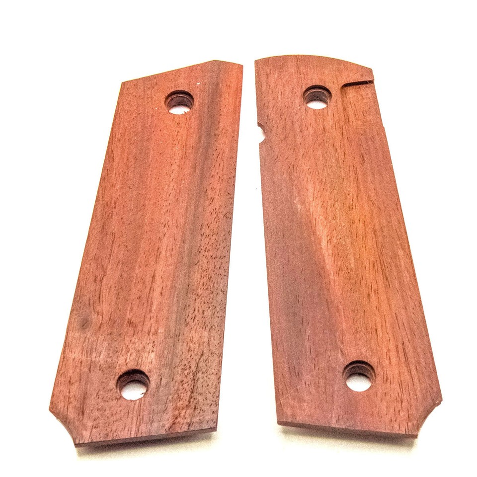 Colt 1911 Rosewood Solid Wood Checkered Ambi Cut Grips | eBay