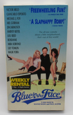 BLUE IN THE FACE VHS VIDEO MOVIE, VICTOR ARGO, MICHAEL J FOX, ROSEANNE ...