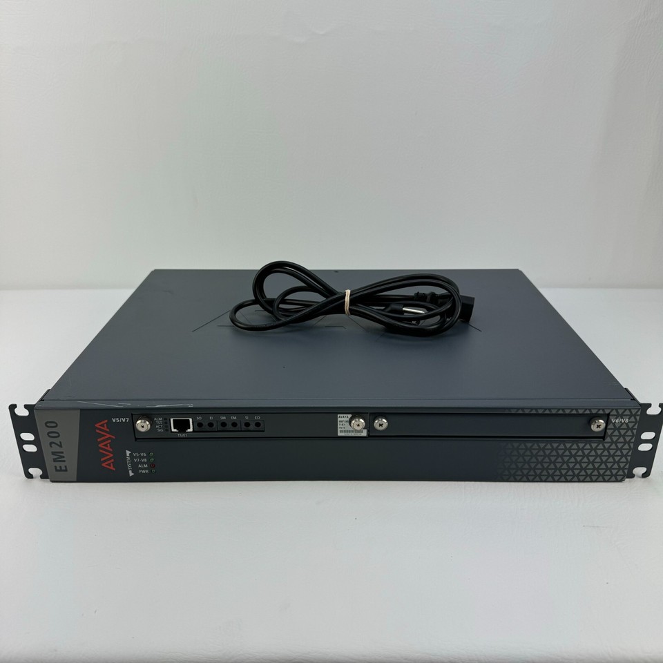 Avaya EM200 Media Gateway w/1x MM710B T1/E1 HV15 Analog Module V5 V7 | eBay
