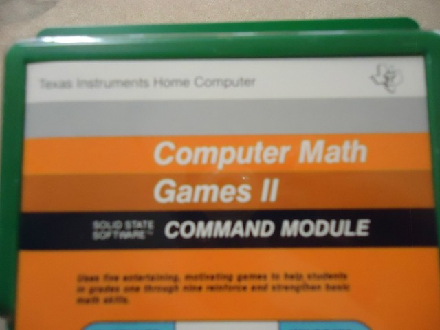 NOS Texas Instruments Ti-99/4a Computer Math Games II PHM 3083 for sale ...