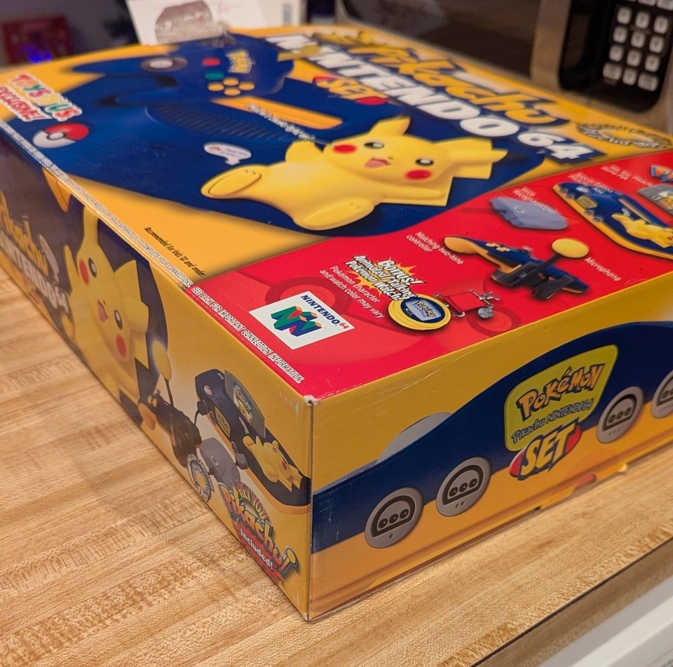 Pikachu Nintendo 64 Console System Complete In Box CIB "Toys R Us" | eBay