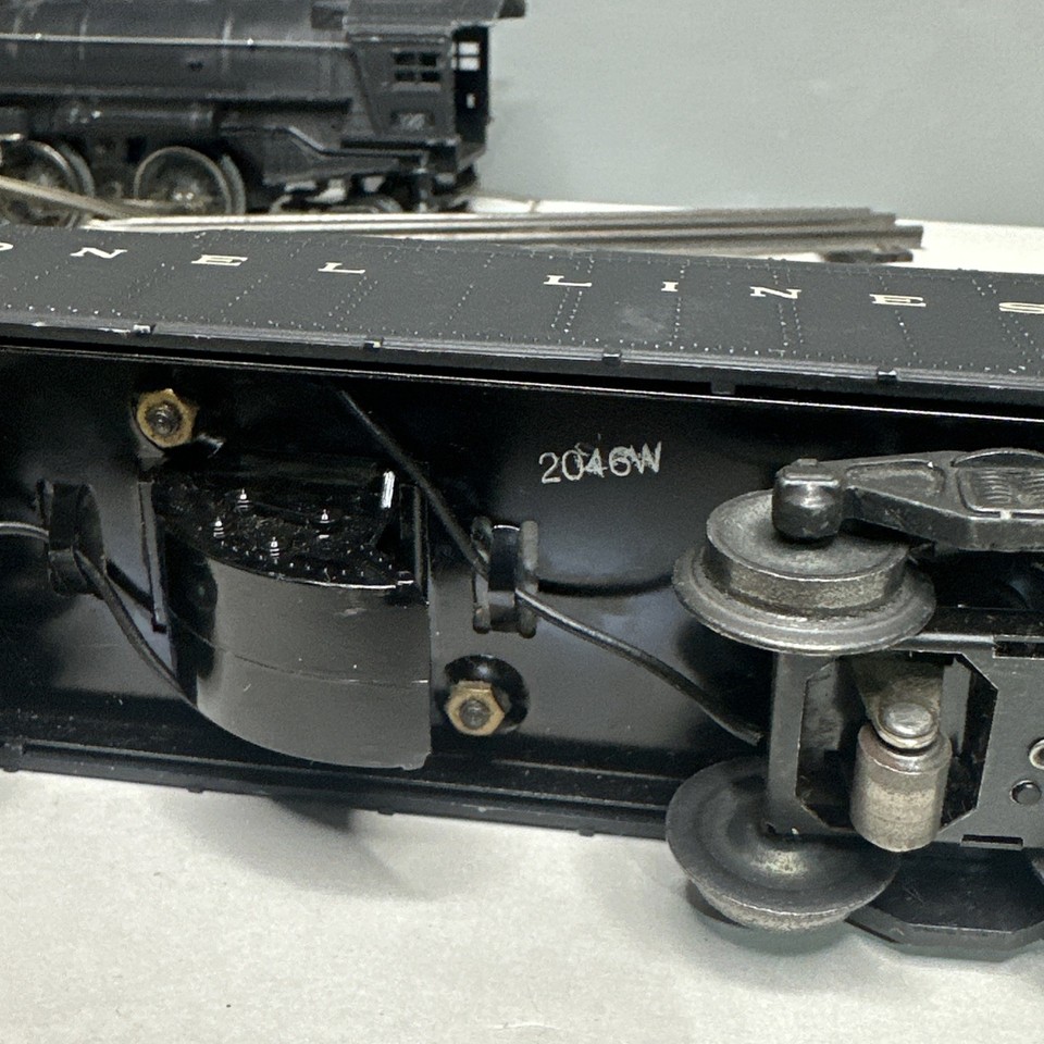 Lionel 229 Steam Loco + 2046W Tender + 3 Straight Tracks O Gauge ...